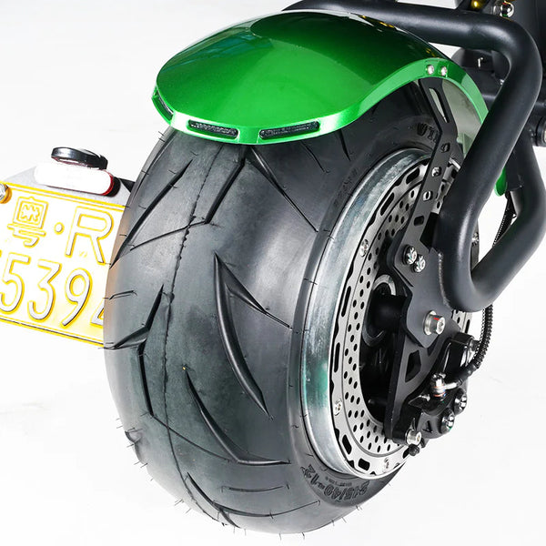 mangosteen scooter rear fender module assembled | CITI ESCOOTER